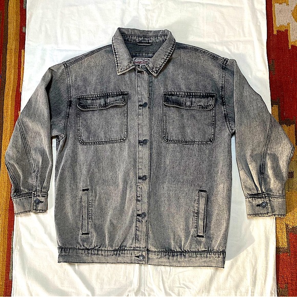 Stoosh | Jackets & Coats | Stoosh Vintage Denim Jacket Large Oversized ...